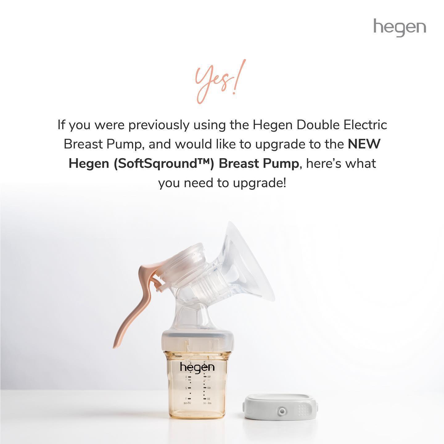 Hegen Double Electric Breast Pump (SoftSqround™) Upgrade Kit Bundle